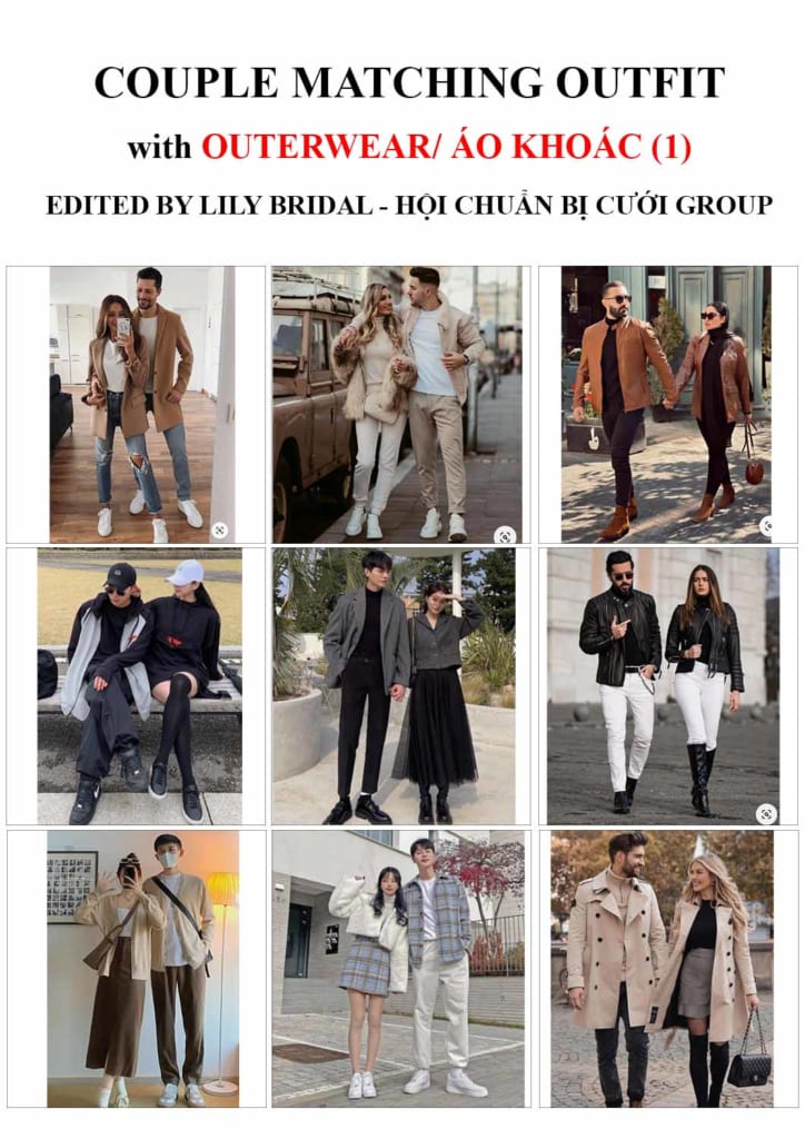 Tổng Hợp Các Set Phối Đồ Couple Cho Cặp Đôi - Lily Planner